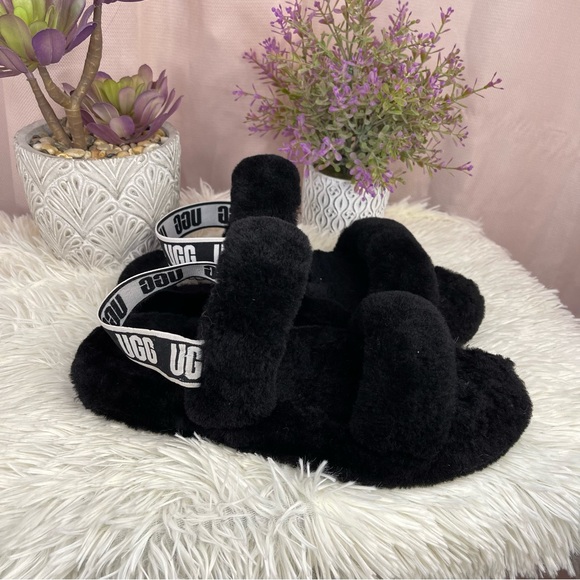 UGG | Shoes | Ugg Womens Furry Sandals | Poshmark